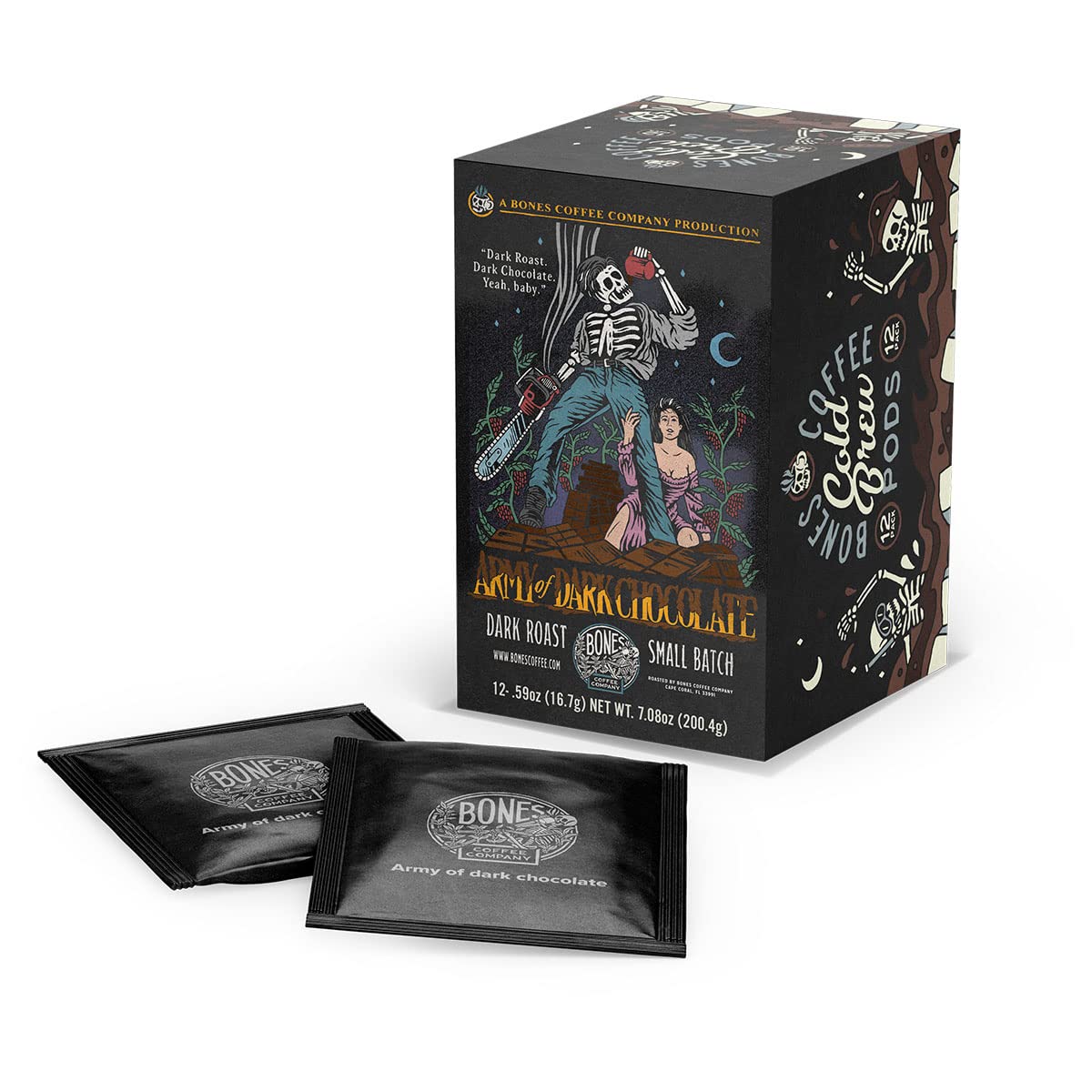 Amazon.com: Bones Coffee Company Army Of The Dark Chocolate Cold Brew ...