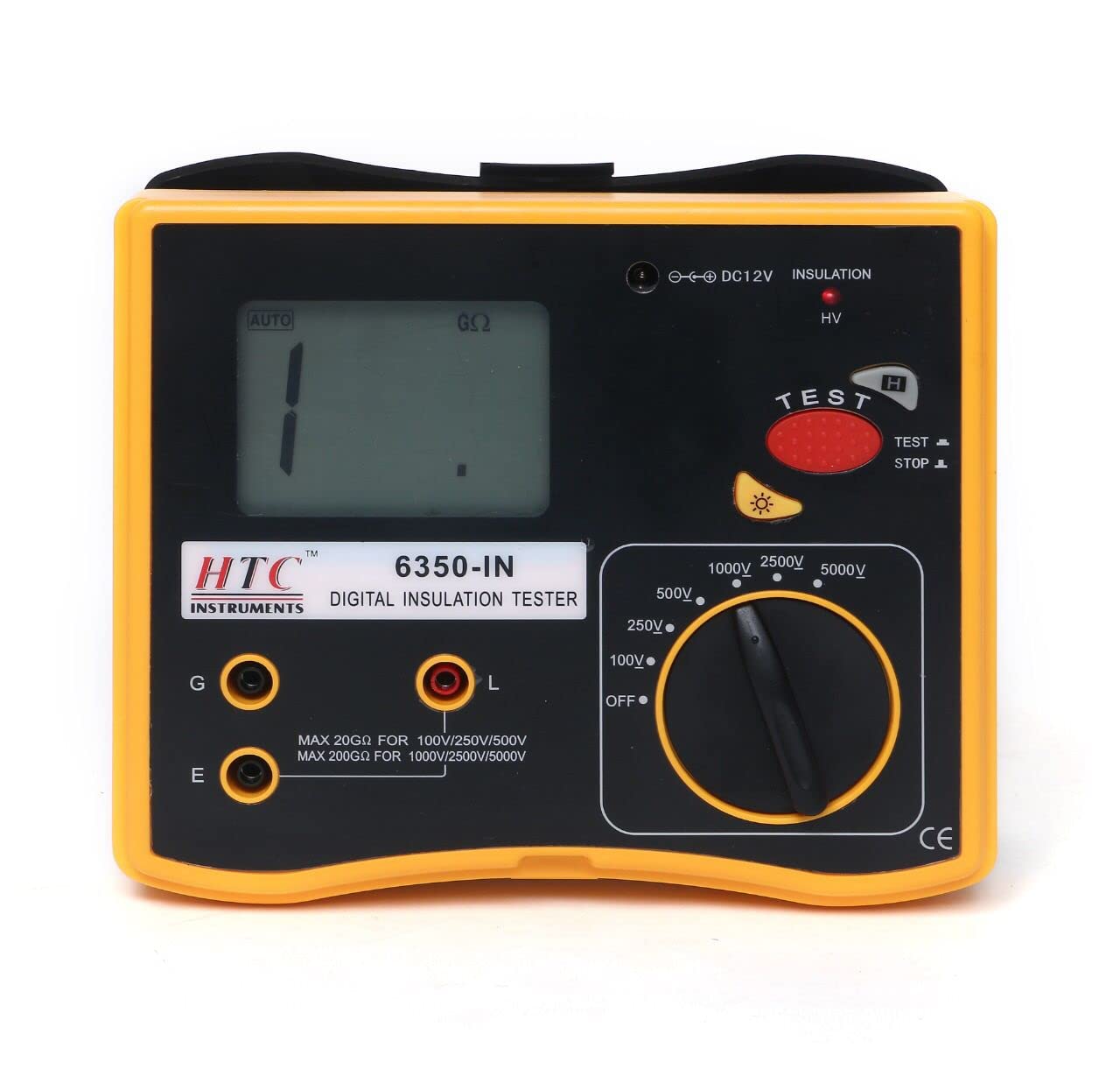 HTC Digital Insulation Tester 100 V to 5000 V Model No. 6350 IN By ...