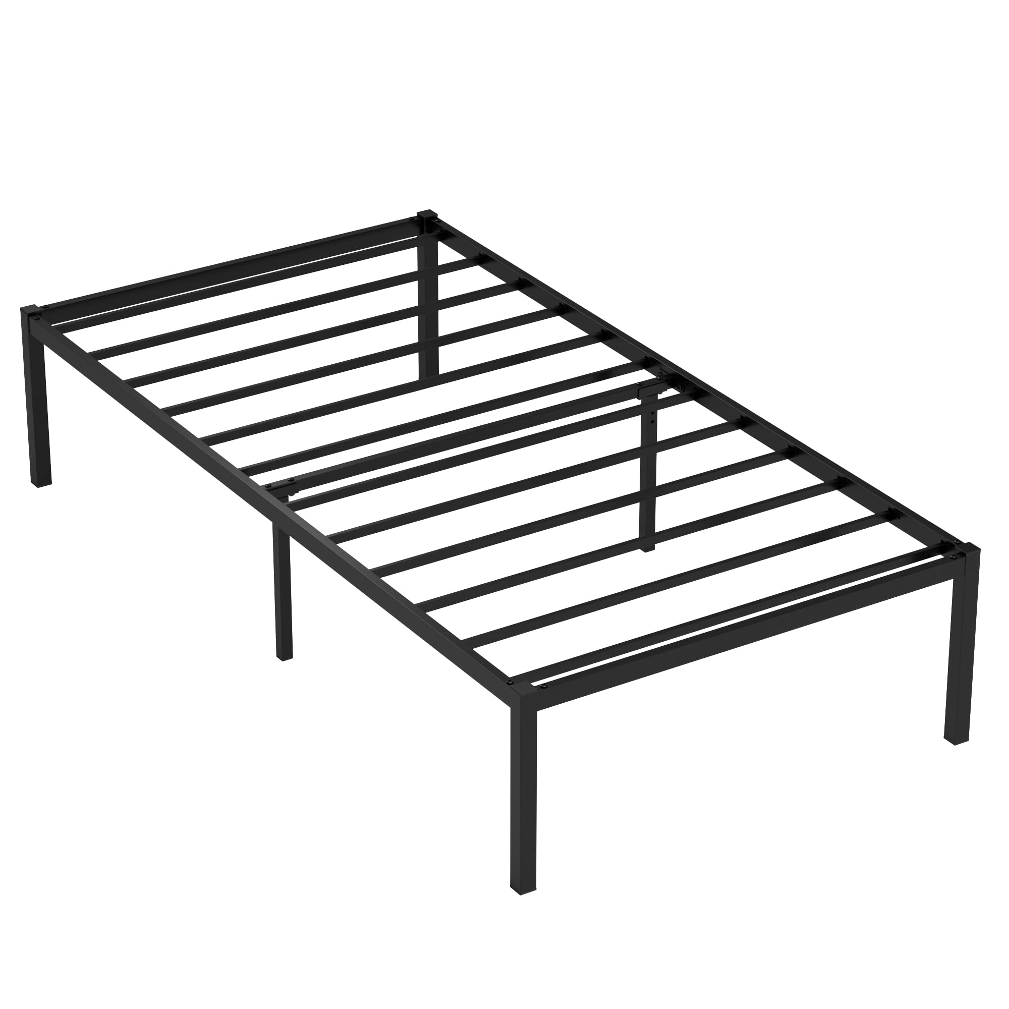 Weehom Twin Bed Frame 16 Inch Metal Platform Bed Frames No Box Spring ...