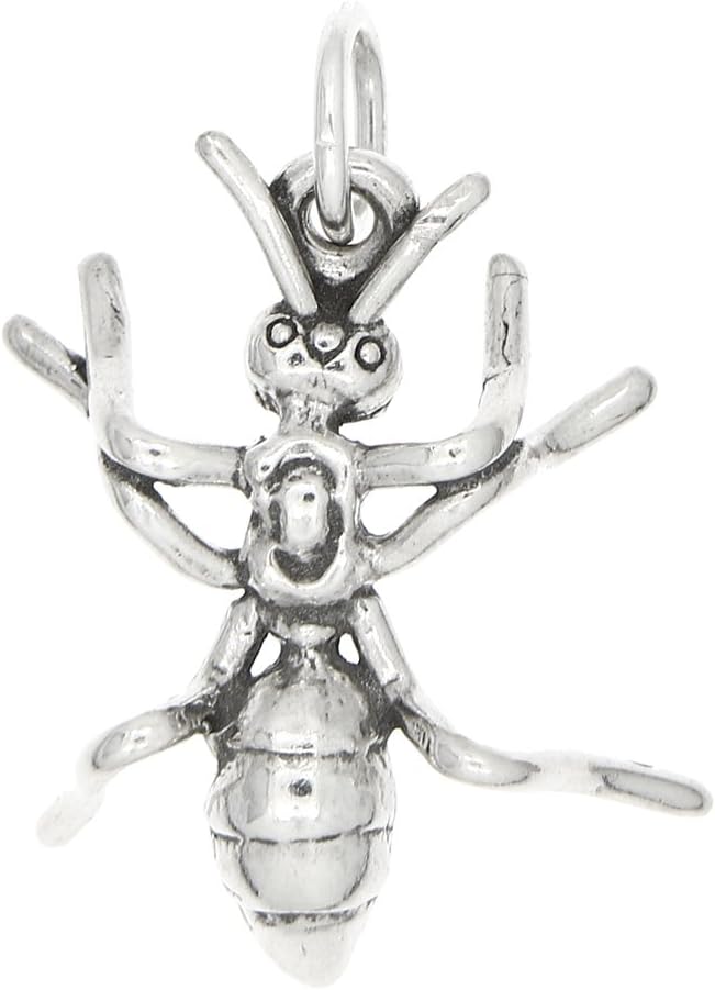 Amazon.com: LGU Sterling Silver Oxidized 3D Insect Ant Charm: Bead ...