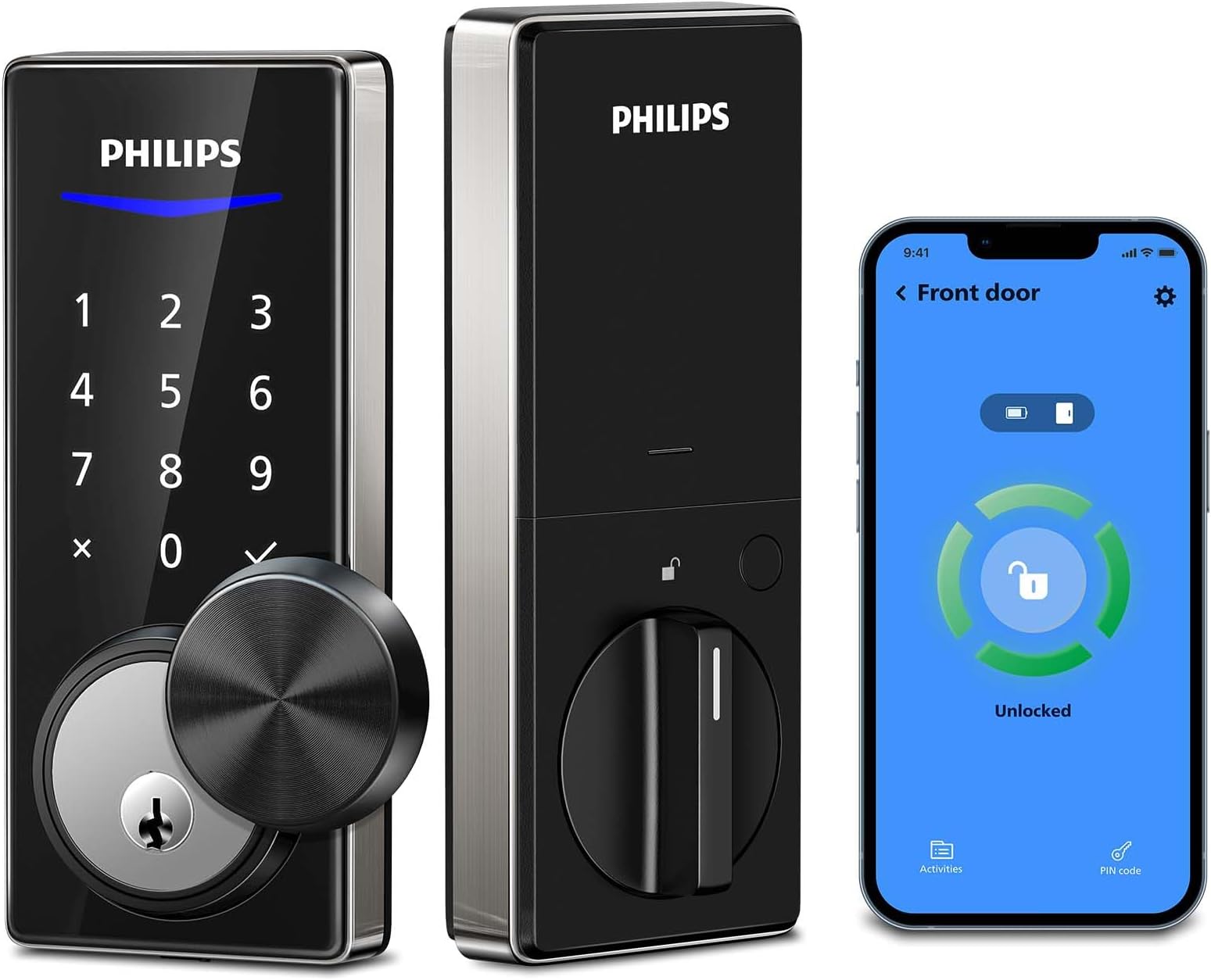 Philips Fingerprint Door Lock, Keyless Entry Door Lock, Electronic Door ...