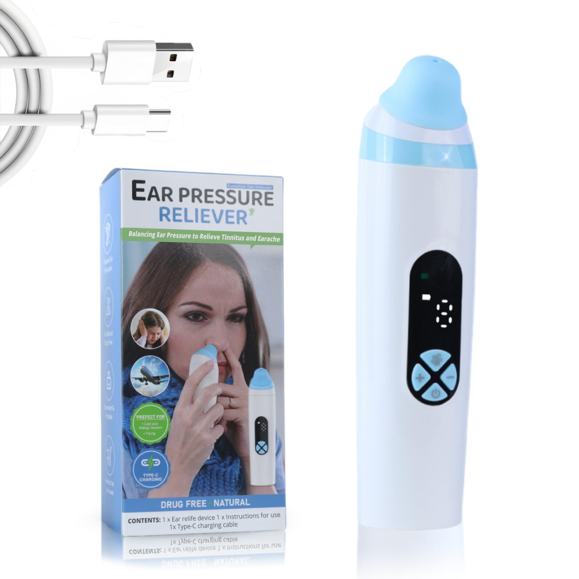 Professional Ear Pressure Relief Device | Tinnitus Relief for Ringing ...