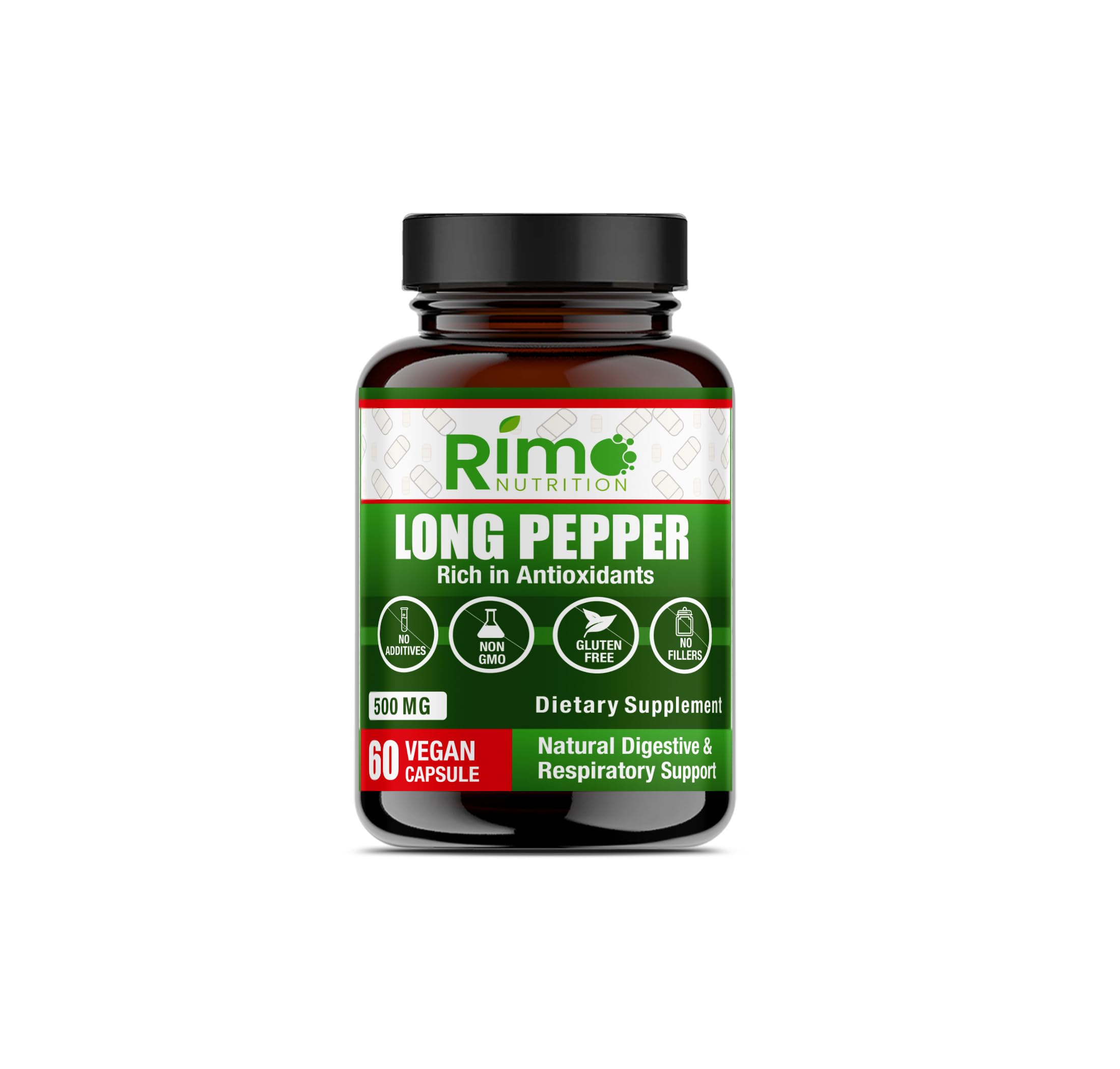 Amazon.com: Rimo Nutrition Long Pepper 60 Vegan Capsules Natural ...
