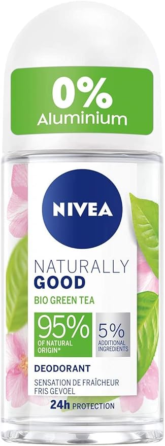 NIVEA NATURALLY GOOD Déodorant Femme Green Tea Bio Bille 50 ml ...