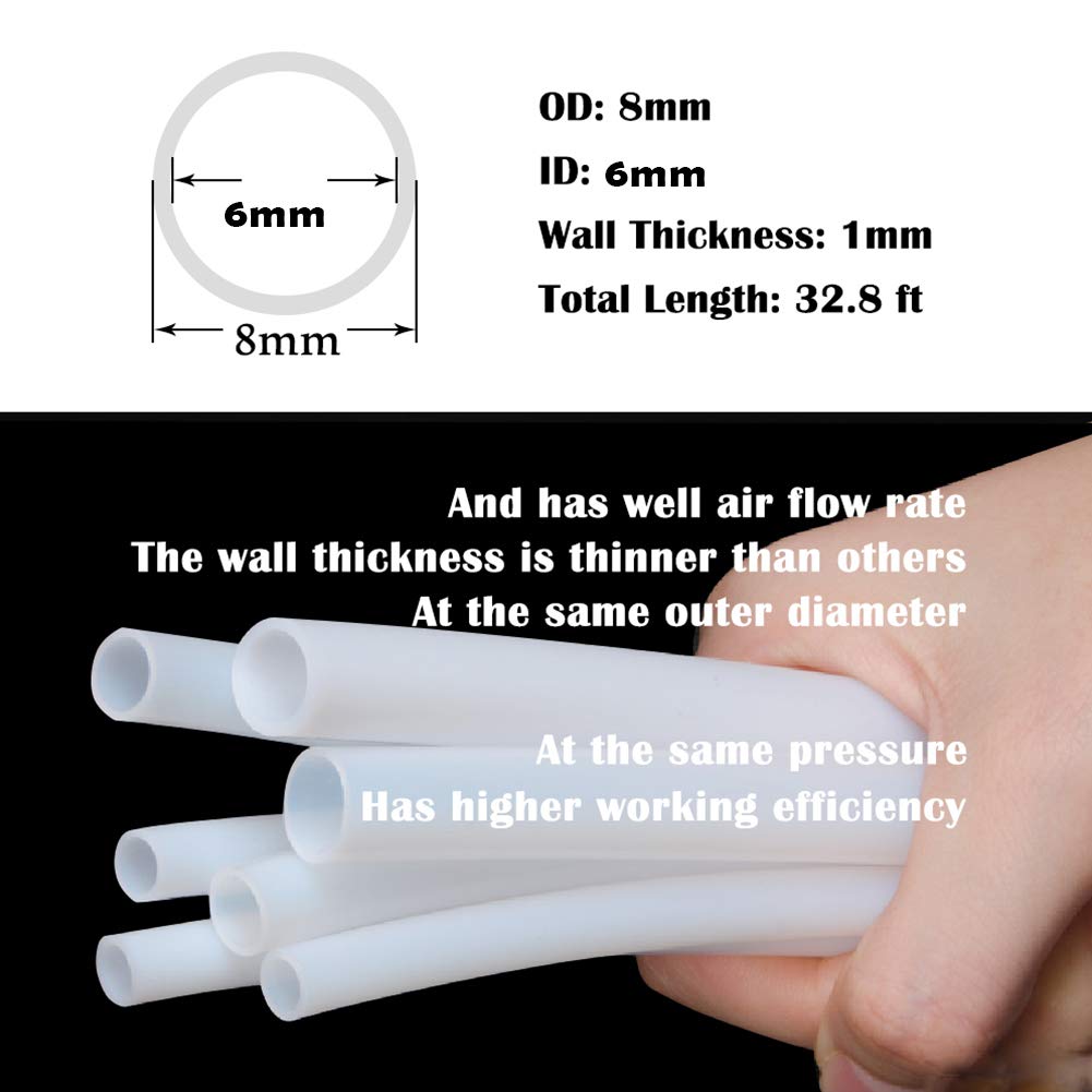 Snapklik.com : Beduan 8 Mm OD Pneumatic Air Line Tubing Nylon Air Hose ...