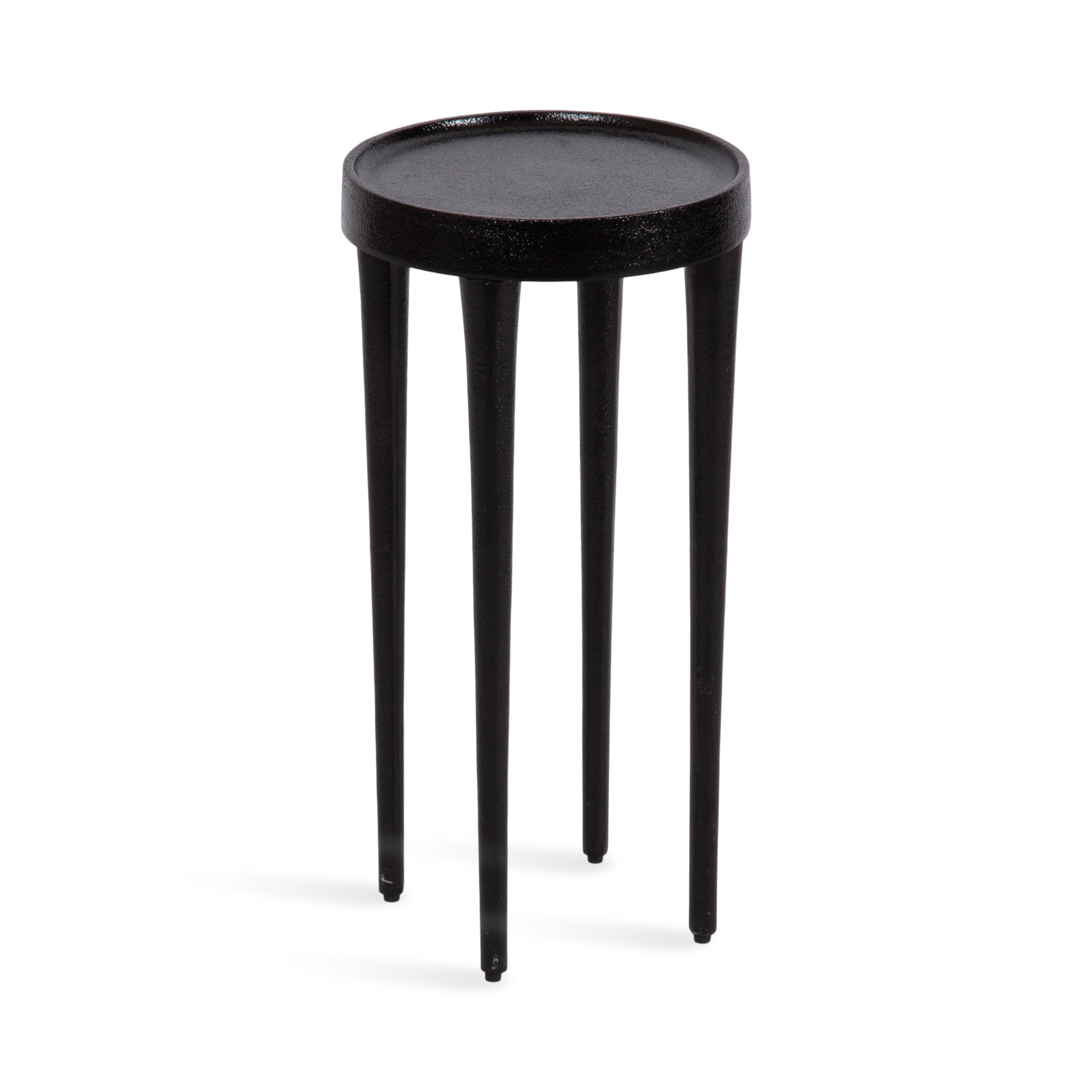 Amazon.com: Kate and Laurel Rava Modern Round Metal Drink Table with ...
