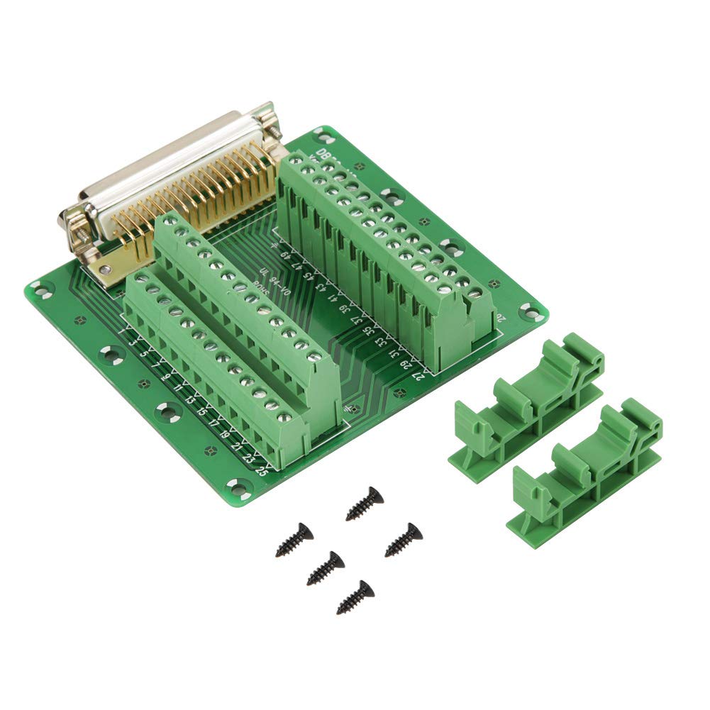 Buy DIN Rail,PLC Adapter Interface PLC Break-out Board, DB50 D-Sub ...