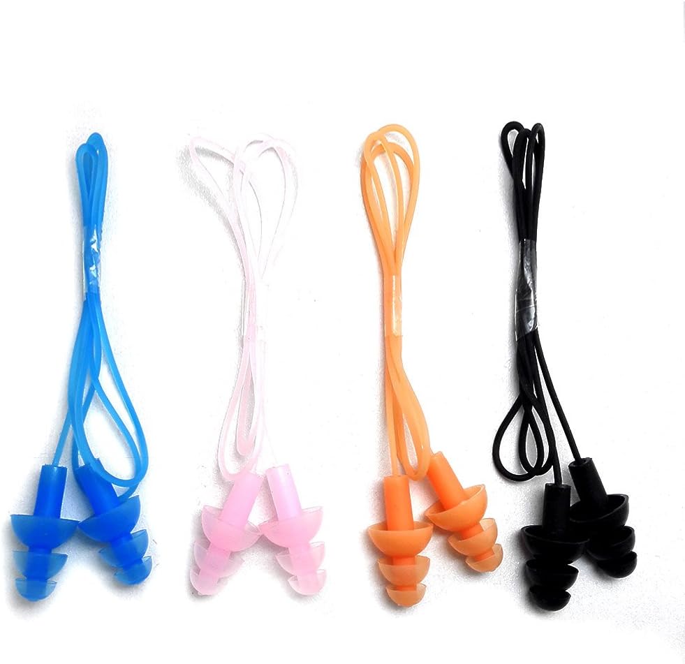 Amazon.com: Swimmers Ear Plugs 8 Pairs,Waterproof Ultra Comfy Swimming ...
