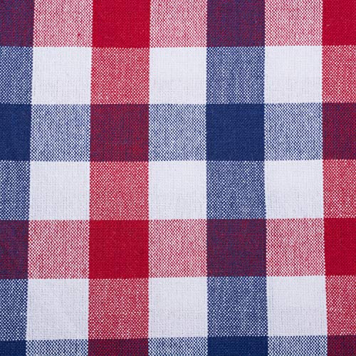DII Tabletop Collection, Cotton, Red, White & Blue Check, Tablecloth ...