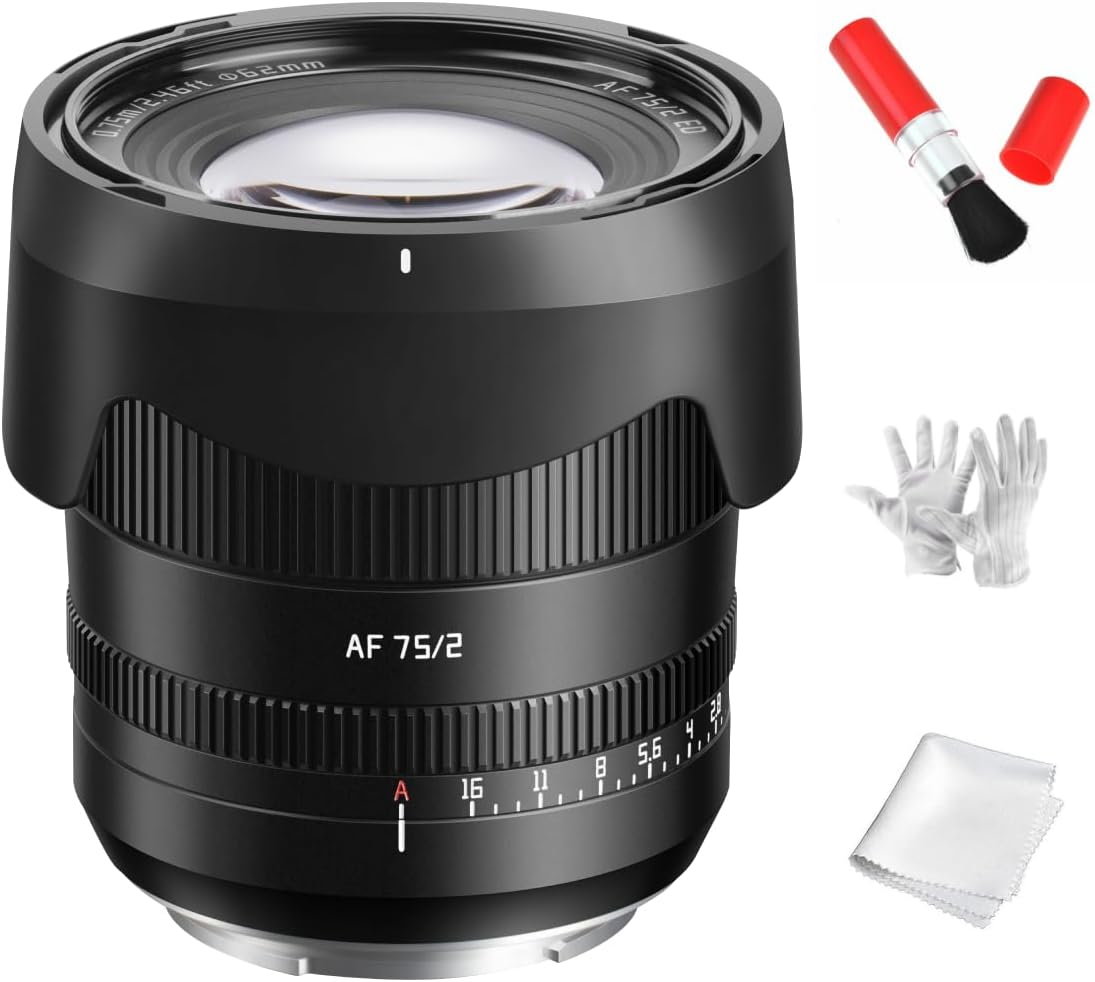 TTARTISAN 75mm F2.0 Camera Lens for Nikon Z Mount Auto Focus Full Frame ...
