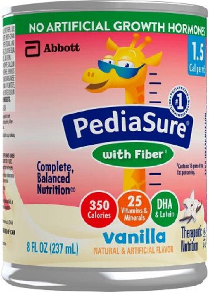 Amazon.com: PediaSure 1.5 Cal with Fiber Vanilla / 8 fl oz can/case of ...