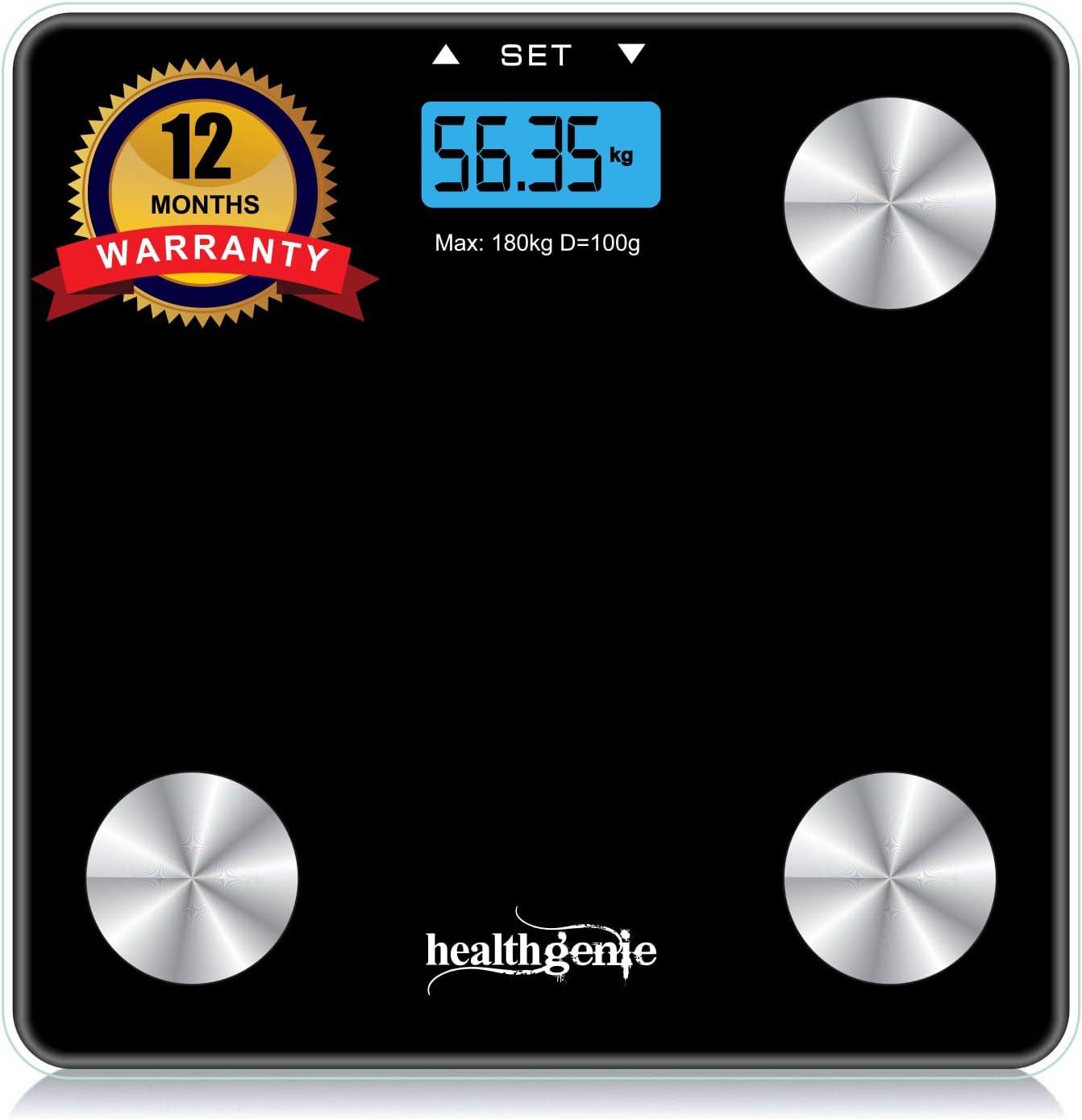 Amazon.com: Healthgenie Digital Body Composition Monitor Weighing Scale ...