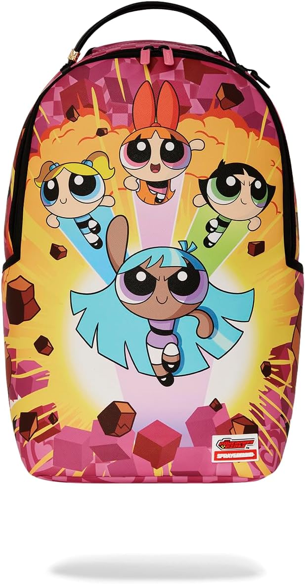 Amazon.com | Sprayground POWERPUFF BUSTIN THRU DLXSV BACKPACK | Casual ...