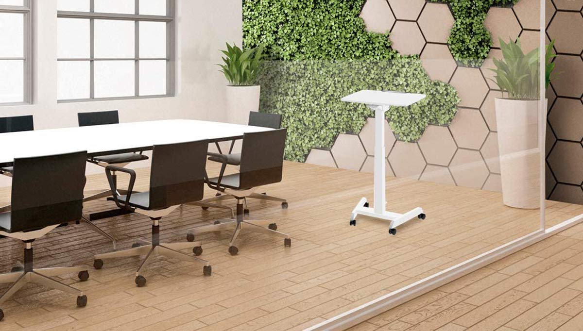 HiEYES Stand Steady Multifunctional Tilting Mobile Podium | Portable ...