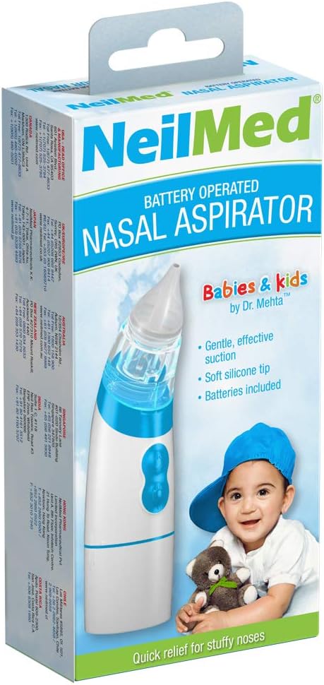 Amazon.com: NeilMed Aspirator - Battery Operated Nasal Aspirator for ...