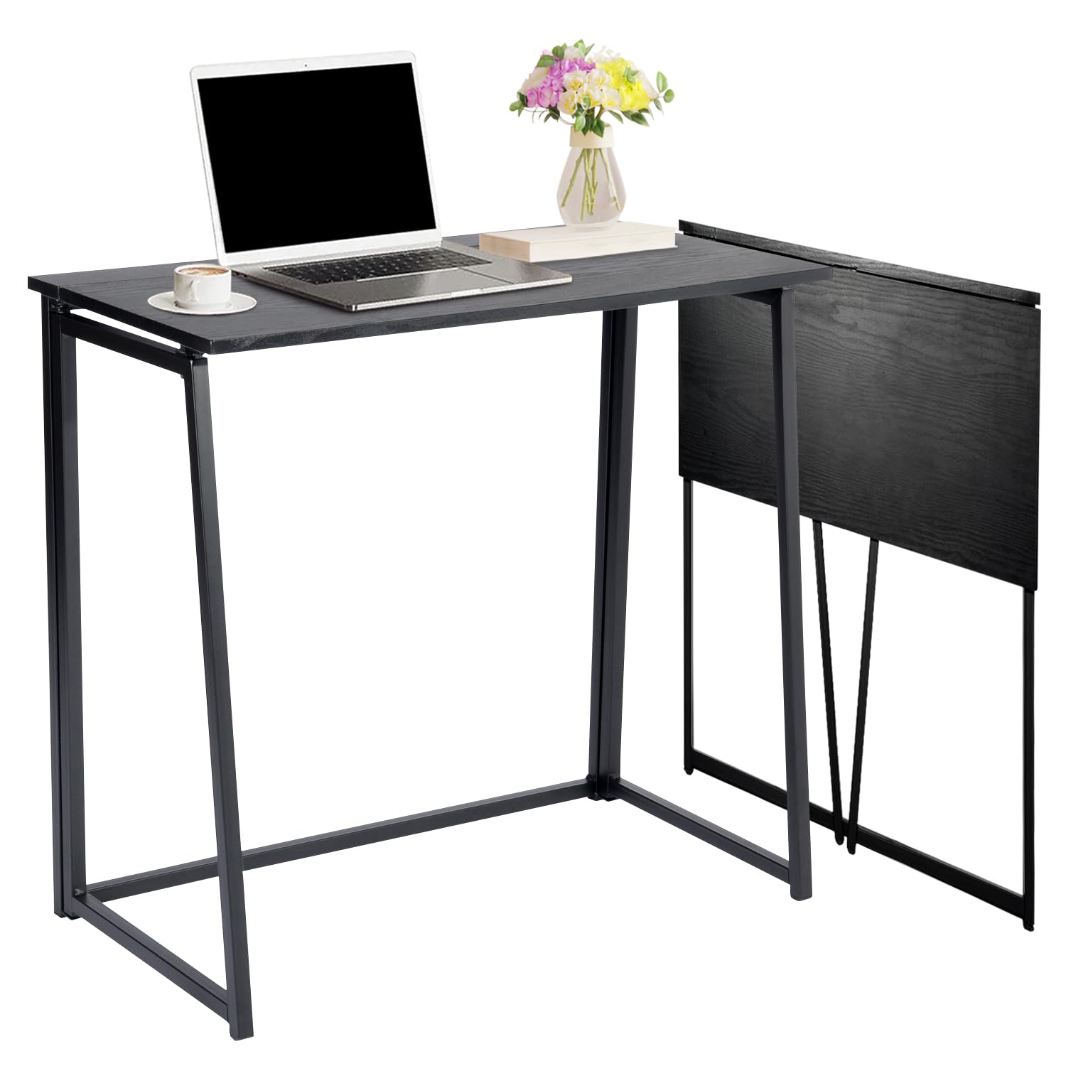 Snapklik.com : Folding Home Office Desk, 31.5 Inches Foldable Table ...