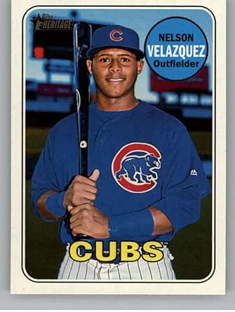 Amazon.com: 2018 Topps Heritage Minors #64 Nelson Velazquez AZL Cubs ...