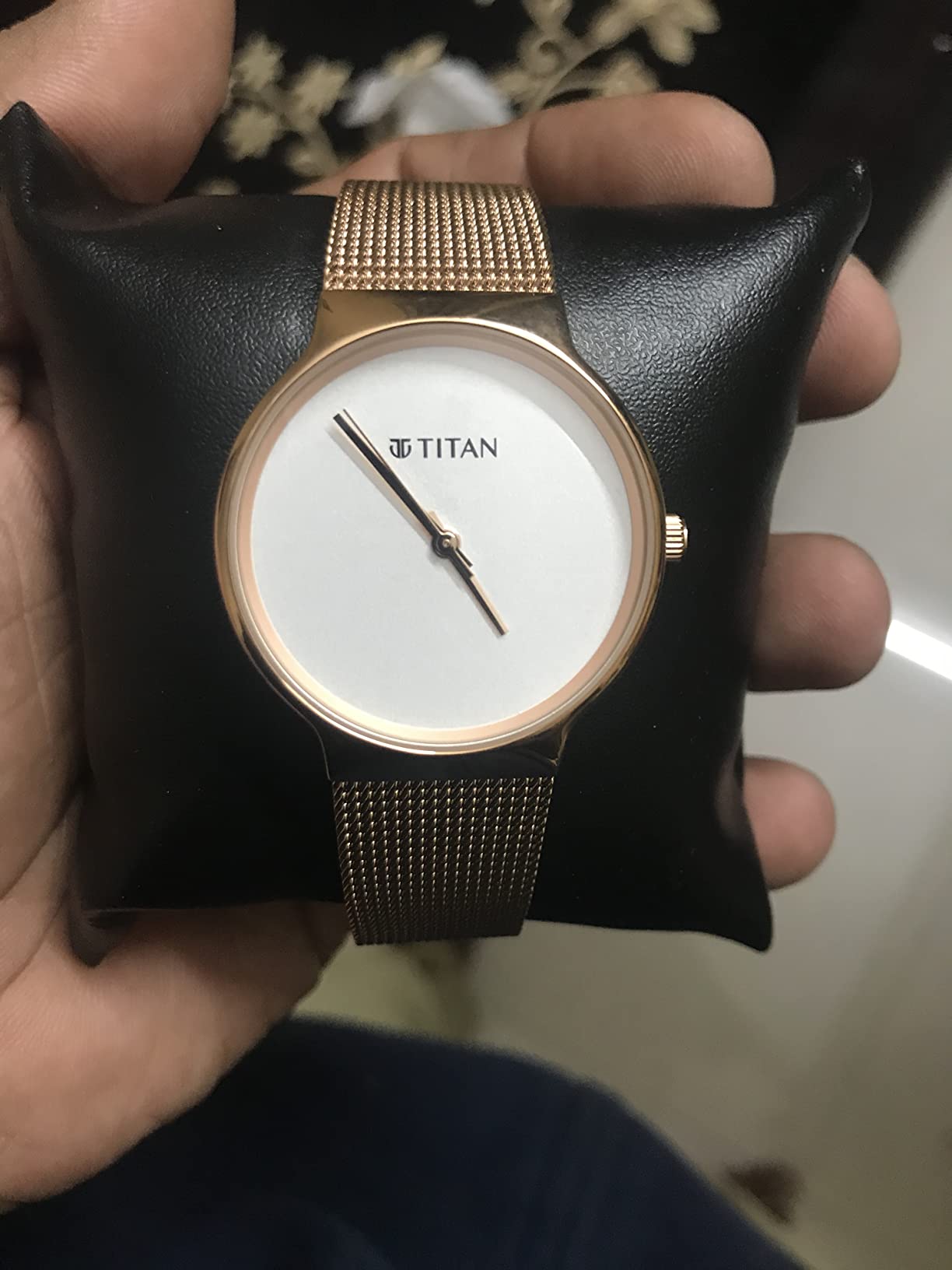 Titan Slimline Silver Dial Women Watch with Stainless Steel Strap ...