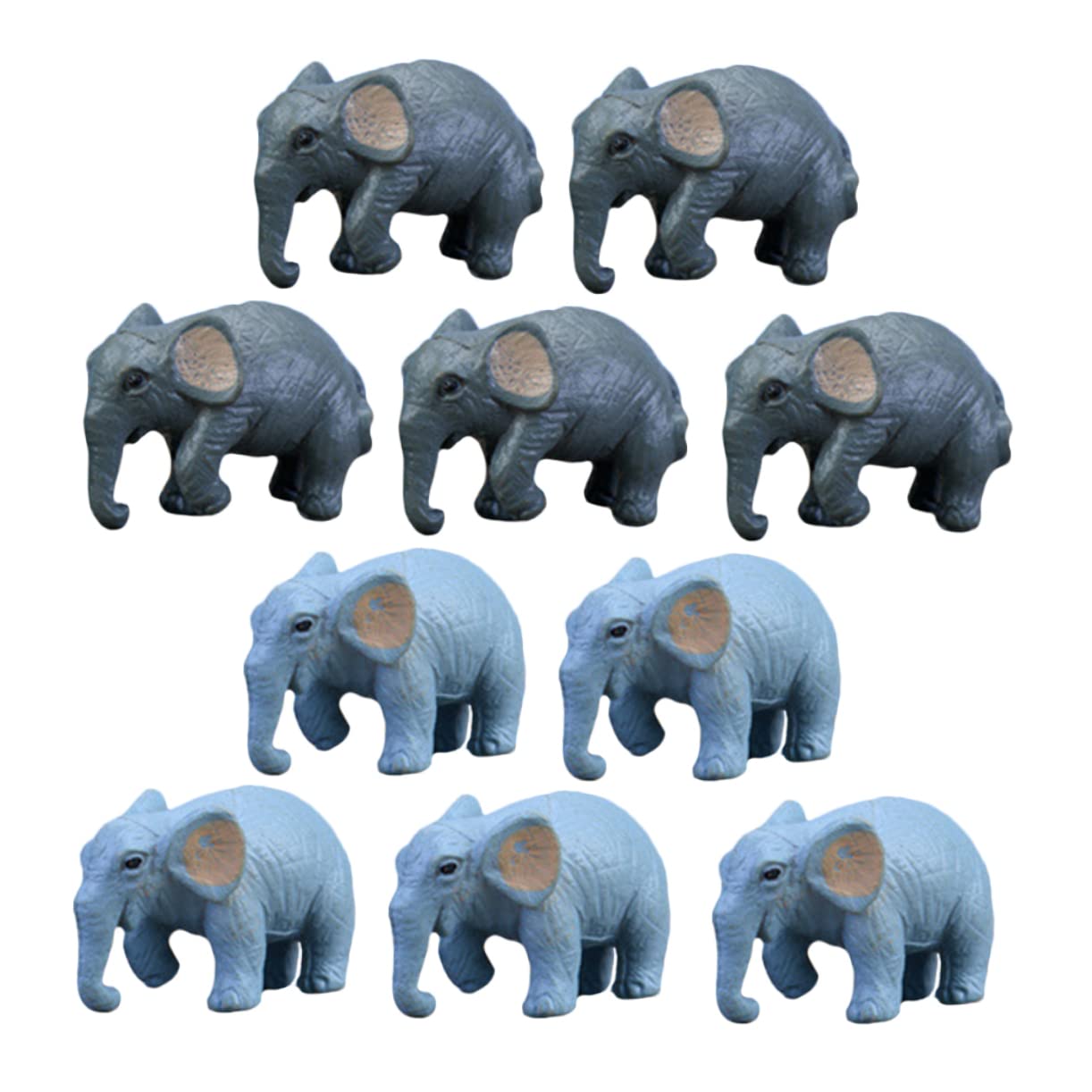 Plastic Elephant Figurines