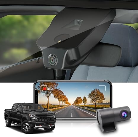 Amazon.com: Fitcamx Front 4K+Rear 1080P Dash Cam Adapts for Chevy ...