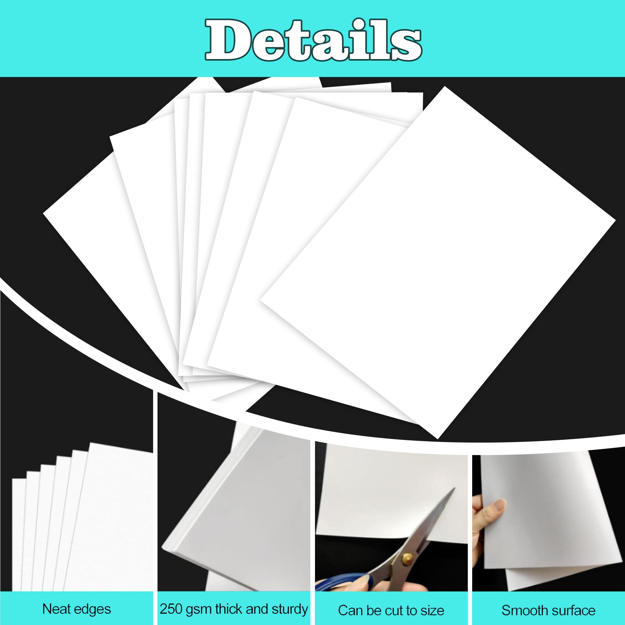 Snapklik.com : Poster Board 85x 11,100 Sheets White Cardboard Sheets ...
