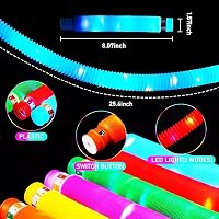 Buy BEAU STUTI Fidget LED Pop Tube Toys Pack Pull & Pop Tube Sensory ...