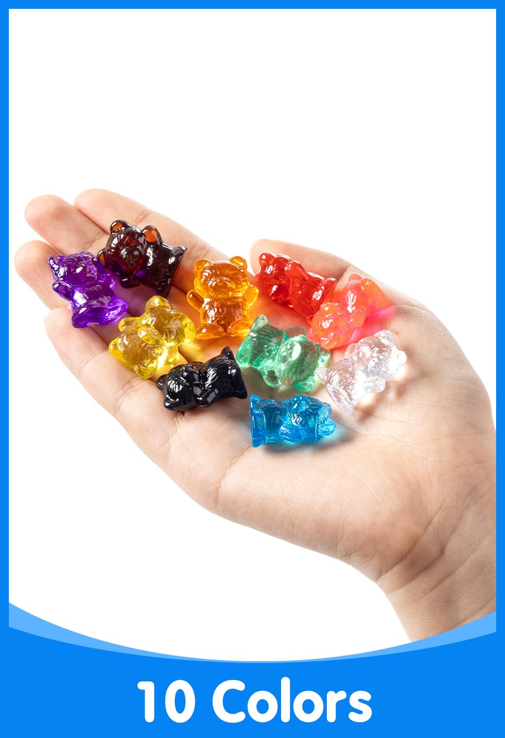 Snapklik.com : 100 Pcs Translucent Bear Counters - 10 Colors ...