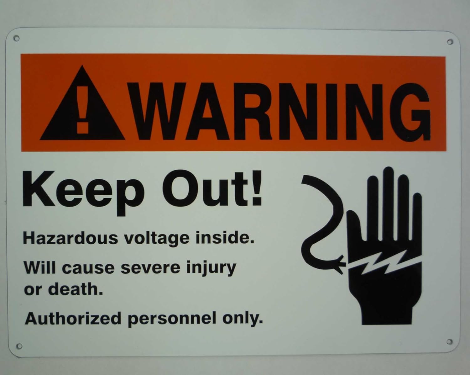 Amazon.com: Generic Substation Signs, Pack of TWO Signs, Warning ...