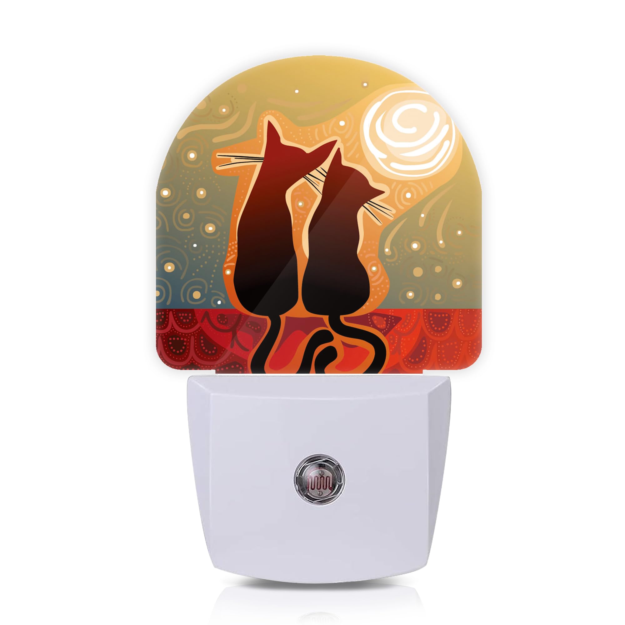 Axxitude Cat Couple Moonlight Night Lights Plug into Wall for Girls ...