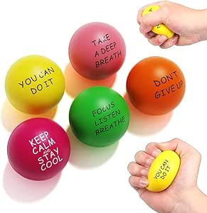 Amazon.com: Generic 5Pack Stress Balls for Adults, Stress Relief Balls ...