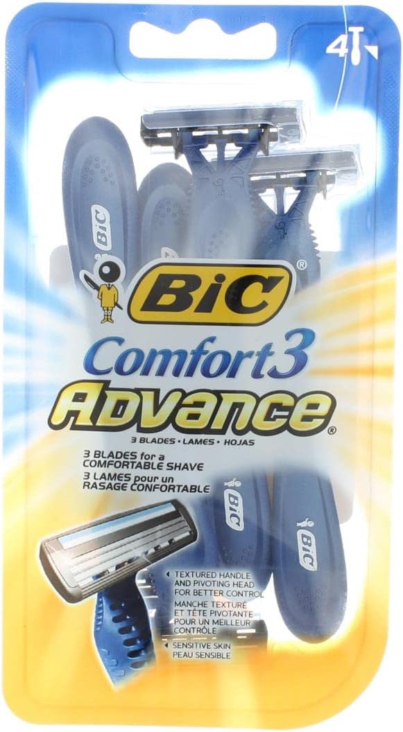 Amazon.com: BIC Comfort 3 Men's 3-Blade Disposable Shaving Razor ...