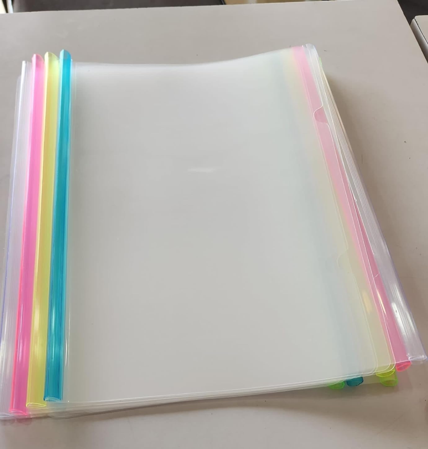 FUTURE X Plastic File A4 Size, Stick Transparent File Folder Stick File ...