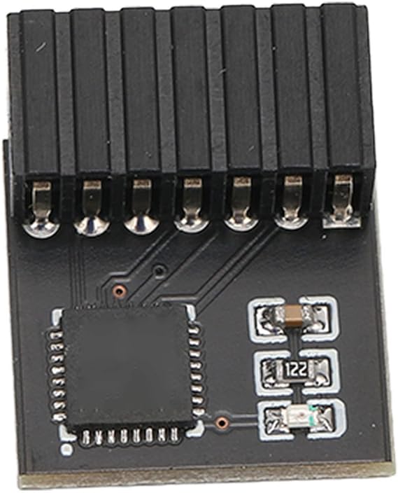 Amazon.com: TPM 2.0 Module, Black PCB 14Pin SPI TPM 2.0 Encryption Security Module Remote Card ...