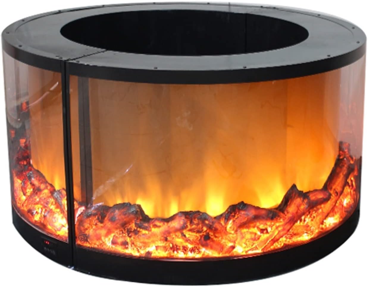 ARZARF Chimenea eléctrica de vapor de agua en pared empotrada, 23.6 ...