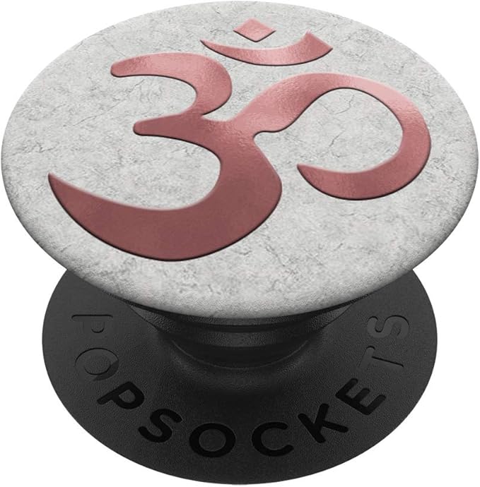 Amazon.com: Aum Symbol OM in Rose Pink Faux Marble Background ...