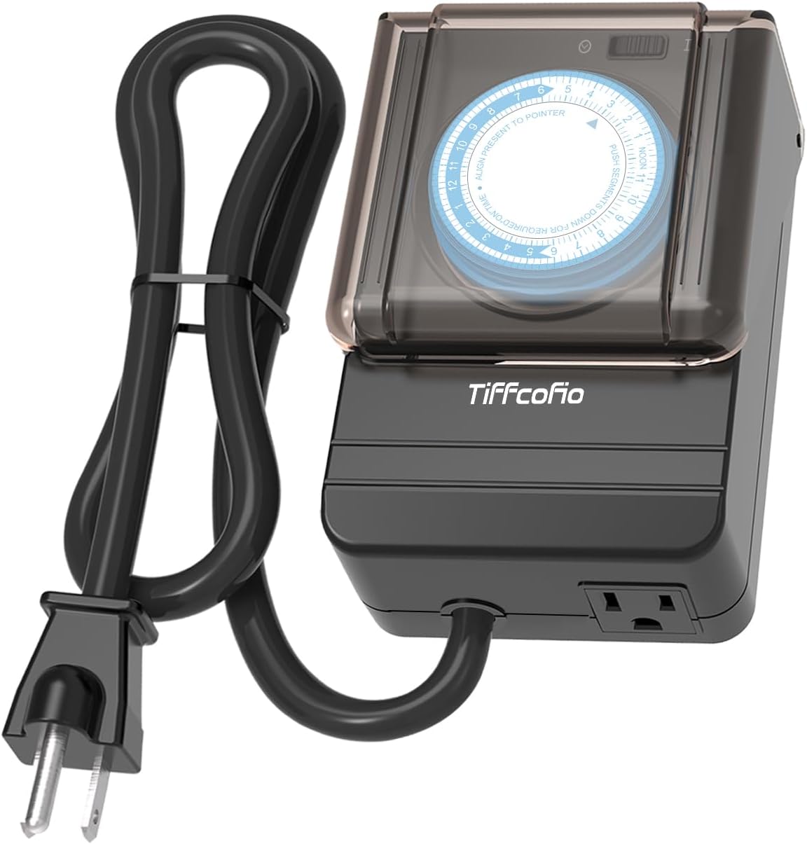 Amazon.com: TiFFCOFiO Outdoor Timer Outlet Waterproof, 24 Hour ...