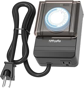 Amazon.com: TiFFCOFiO Outdoor Timer Outlet Waterproof, 24 Hour ...