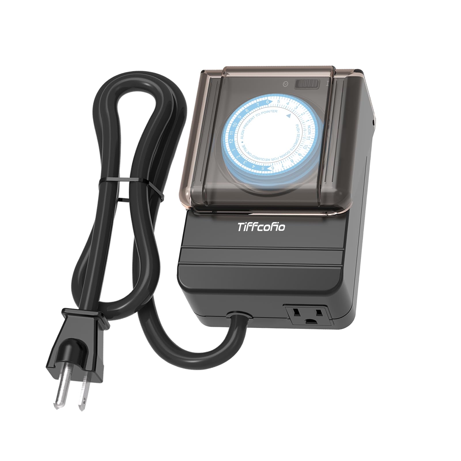Amazon.com: TiFFCOFiO Outdoor Heavy Duty Mechanical Timer Outlet ...