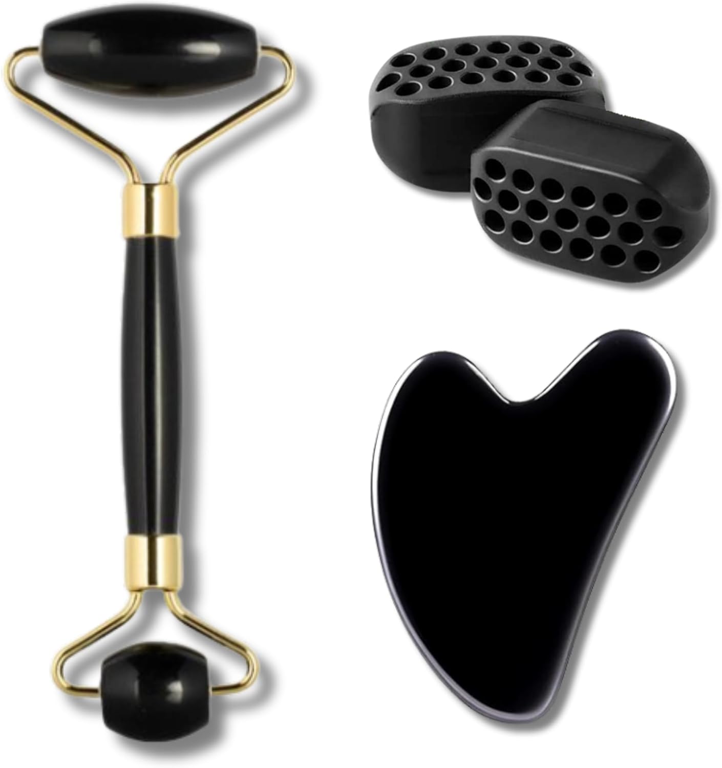 Amazon.com: LOOKSMAXXING Kit for Men - Face Roller, Gua Sha, Jaw ...