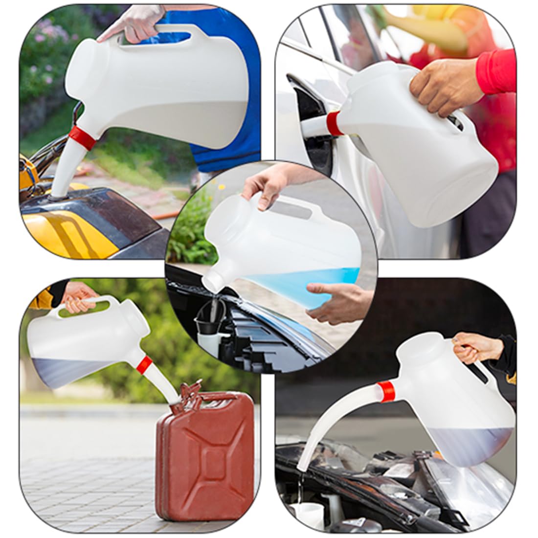 Snapklik.com : 1 Pack 1.2 Quart/1.2L Oil Measuring Container Automotive ...