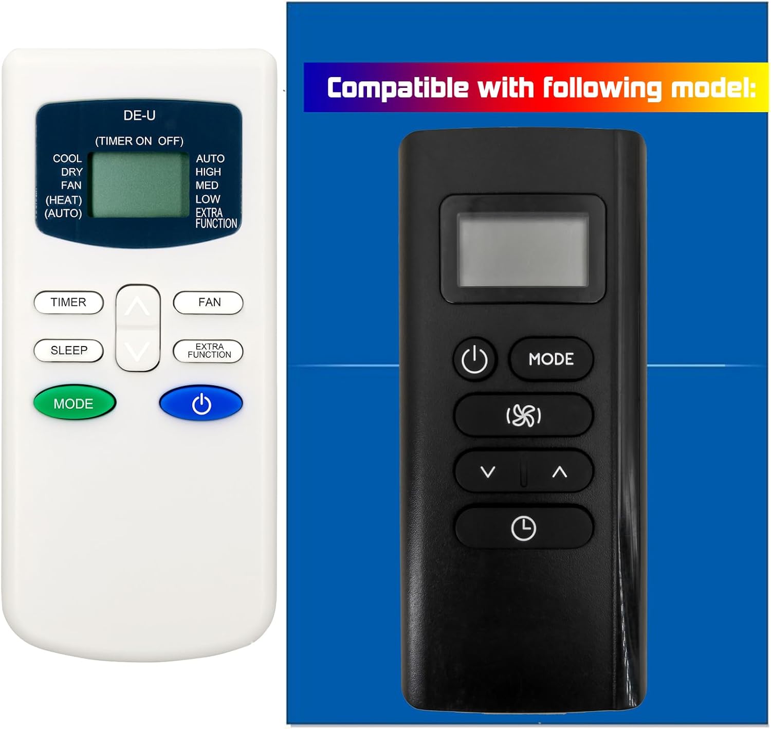 Amazon.com: GENGQIANSI Air Conditioner Remote Control - Replacement for DeLonghi Pinguino PAC ...