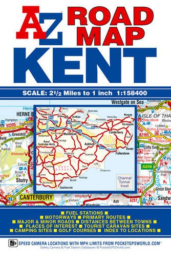 Kent Road Map (A-Z Road Map) : Geographers' A-Z Map Company ...