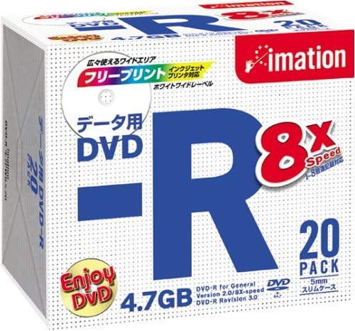 Amazon.com: Imation DVD-R, 4.7 GB, DVD-R 4.7 PWG x 20, Inkjet Printer ...