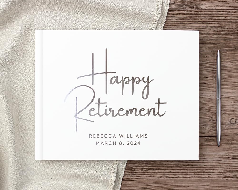 Amazon.com: Retirement Book for Retirement Party, Congratulations on ...