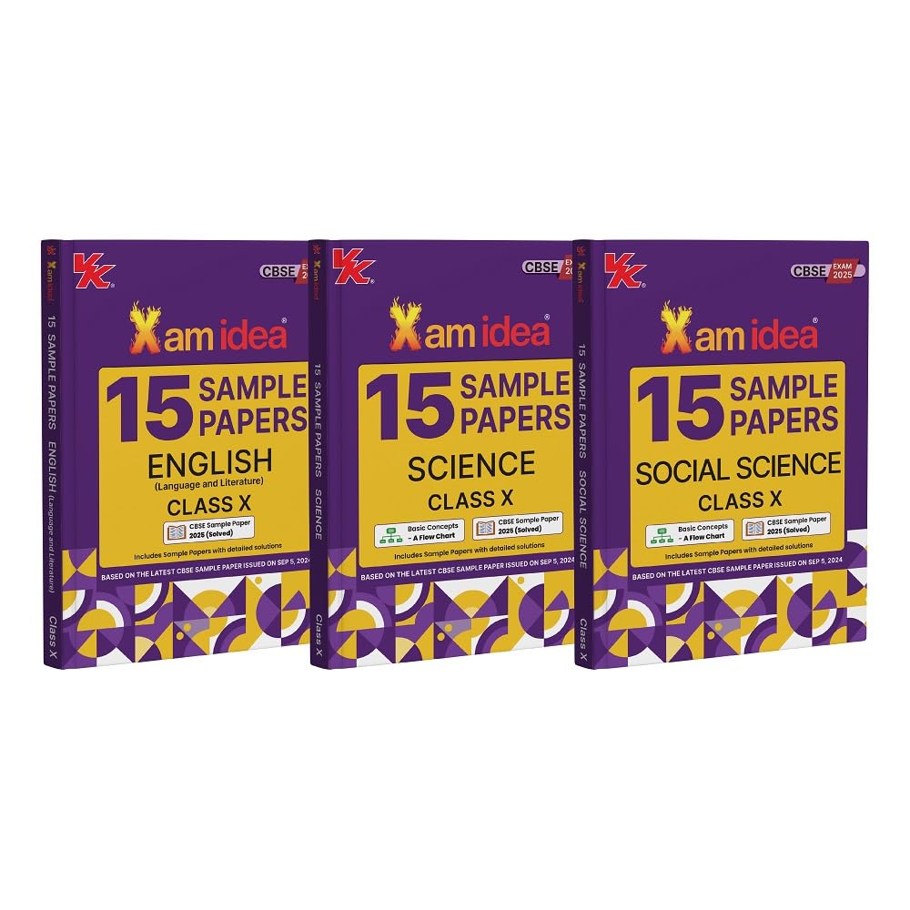 Amazon.in: Buy Xam idea Sample Papers Bundle Set of 3 Books (Science, Social Science, & English ...