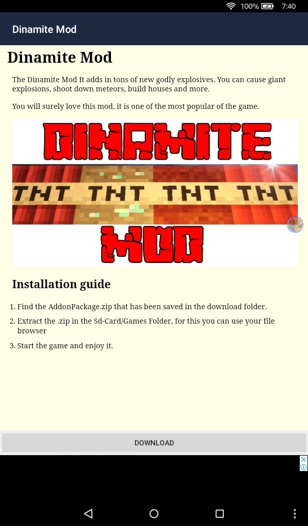 Dynamite Mod - App on Amazon Appstore