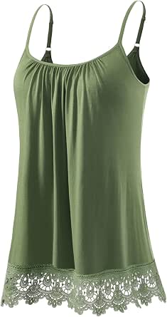 Vislivin Camisoles for Women Loose Fit Spaghetti Strap Tank Top Casual ...