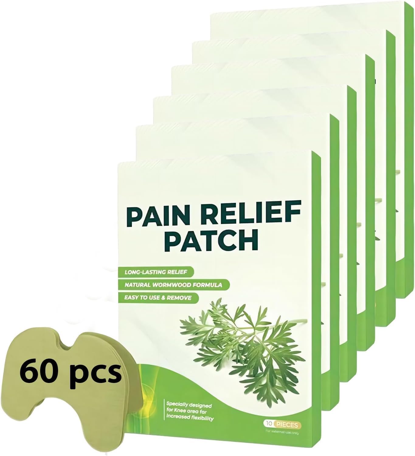 QWeiTrad 60Pcs Knee Patches, Relief Patch for Knee,Warming Herbal ...