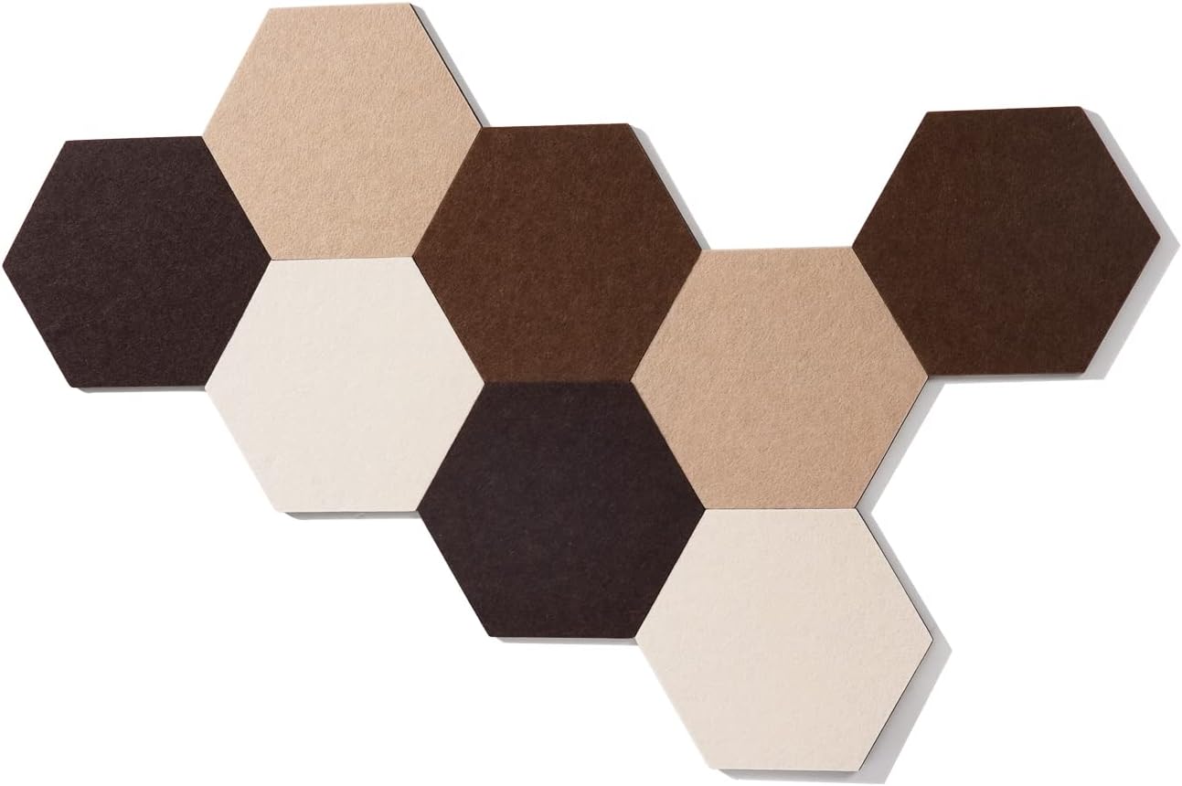 Amazon.com : LAJAR 8 Pcs Self Adhesive Felt Bulletin Board Tiles (Large ...
