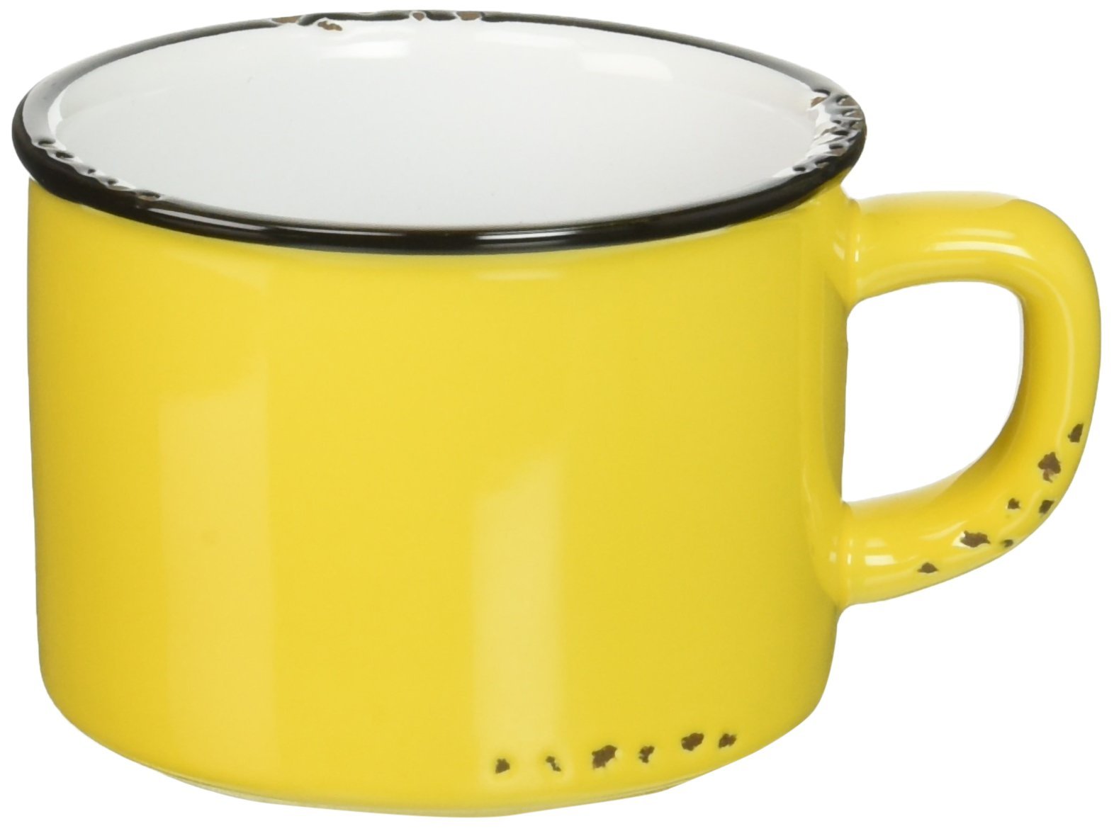 Amazon.com | Abbott Collection 27-ENAMEL/CAP YLW Enamel Look Stoneware ...